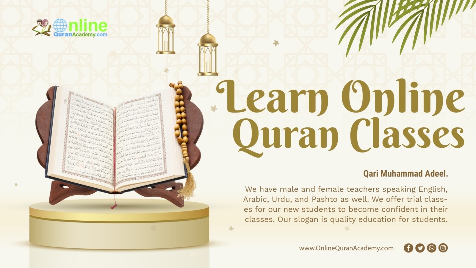 Learn Online Quran Classes - Online Quran Academy